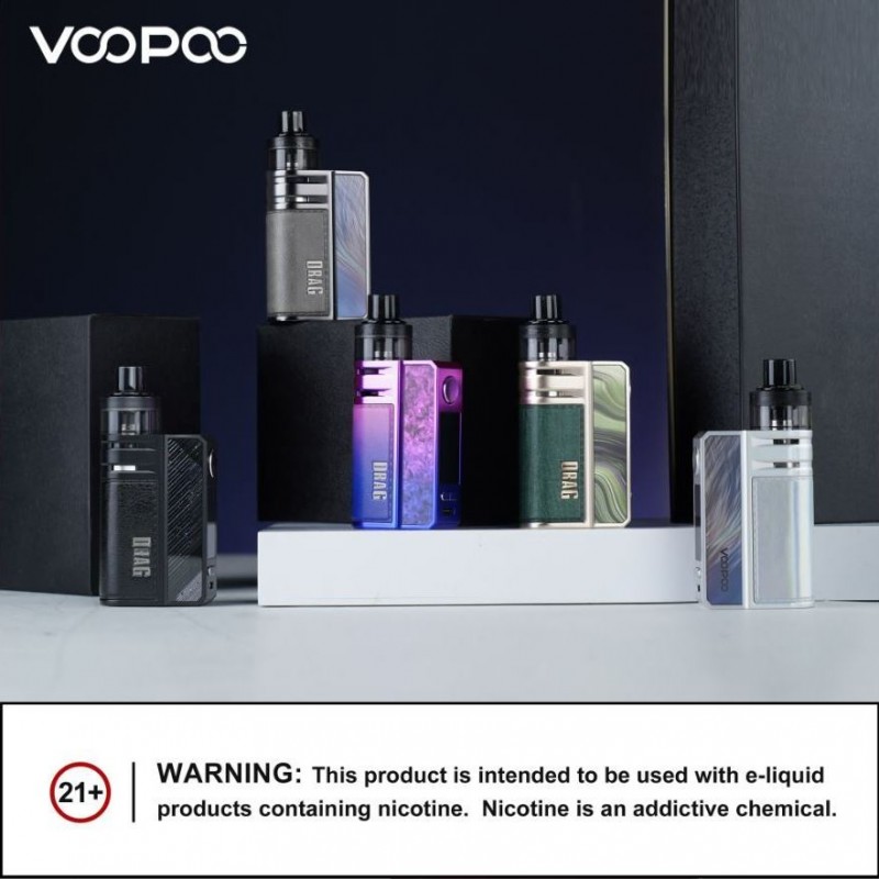 VooPoo Drag E60 Kit, pnp pod ii, pnp 5pk coils, internal battery